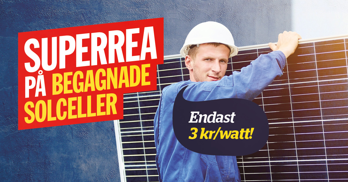 Skaffa solceller för 3 kr per watt - ETC El
